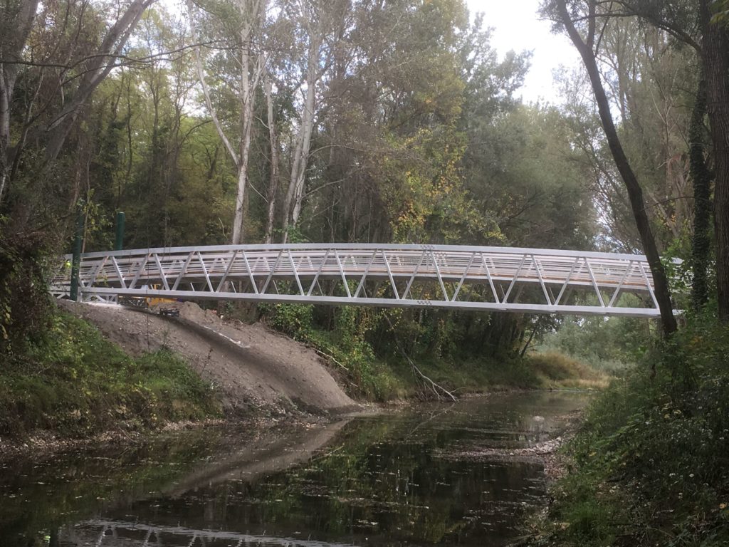 Passerelle flottante - Montélimar (26) - Pech'Alu